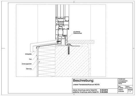 D 06 0009 Unterer Fensteranschluss An Wdvs Fassade Wdvs Fassade