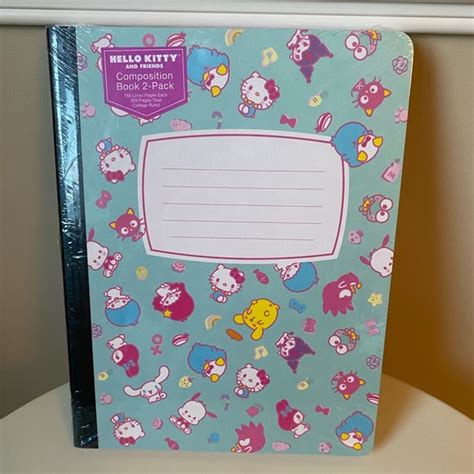 Hello Kitty Office Hello Kitty Friends Composition Notebook Set Of 2 Poshmark