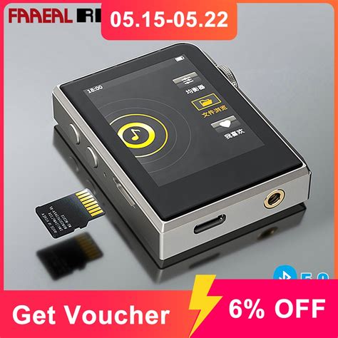 Faaeal Ruizu A58 Bluetooth Music Player With Built In 16g Memory Support Sd Card Hifi Lossless