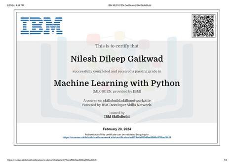 🌟 completed ibm machine learning with python course 🎓🤖 learned a lot