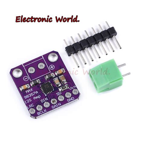 max98357 i2s 3w class d amplifier breakout interface dac decoder module filterless audio board