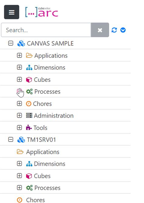 filtering the search by instance and objects