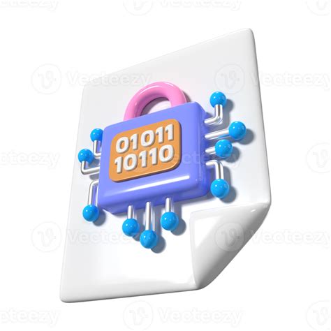 Encryption 3d Illustration Icon 41638978 Png