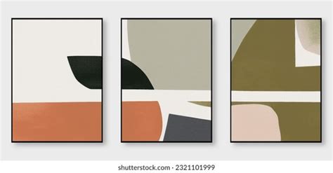 Set Three Abstract Art Vector Illustrations Stock Illustration 2321101999 Shutterstock