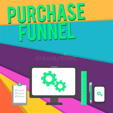 Word Writing Text Purchase Funnel Business Concept For Consumer Model Which Illustrates