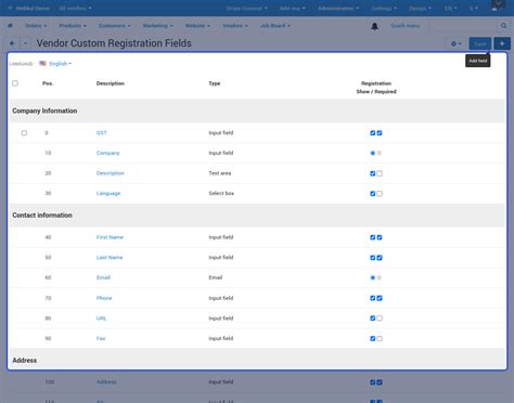 Cs Cart Vendor Custom Registration Customize Seller Registration Form