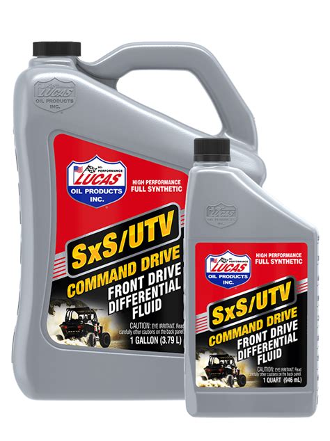 Synthetic Sxs Command Drive Front Drive Differential Fluid Lucas Oil