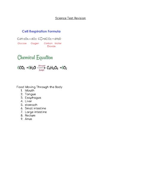 Big Science Competition Year 8 Sample Test Studocu