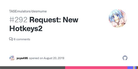 Request New Hotkeys2 · Issue 292 · Tasemulatorsdesmume · Github