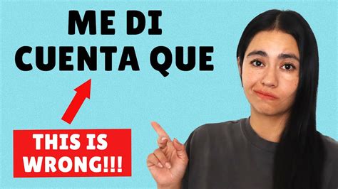 How To Use Darse Cuenta Correctly Youtube