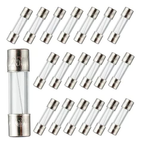 Fusibles De Vidrio Rápido F7al250v 20 Unidades 7a 250v Mercadolibre