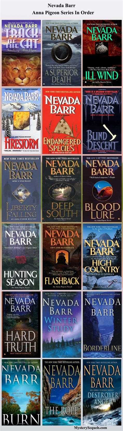 Nevada Barr Mystery Sequels Mystery Books Barr I Love Books