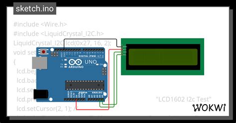 EX สดงขอความ และ คา Sensor ตางๆออกจอ LCD 1602 2 Wokwi ESP32