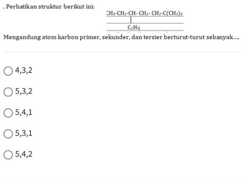 Perhatikan struktur berikut ini CH3 CH2 CH | StudyX