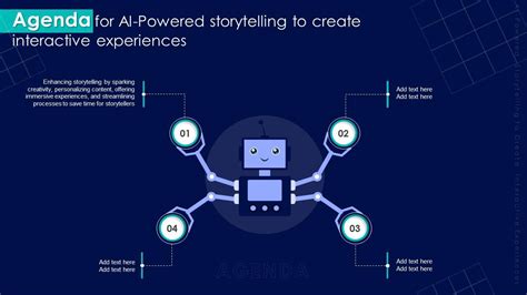 Agenda For Ai Powered Storytelling To Create Interactive Experiences Ppt Template Ppt Slide