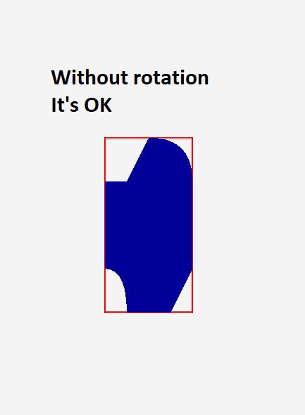 bounding box bigger than concave object extrudegeometry questions