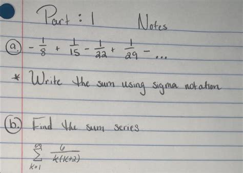 Solved A −81151−221291− Write The Sum Using Sigma