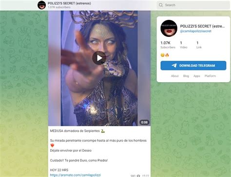 Oficial Y Secreto Camila Polizzi Crea Canal De Telegram Difunde
