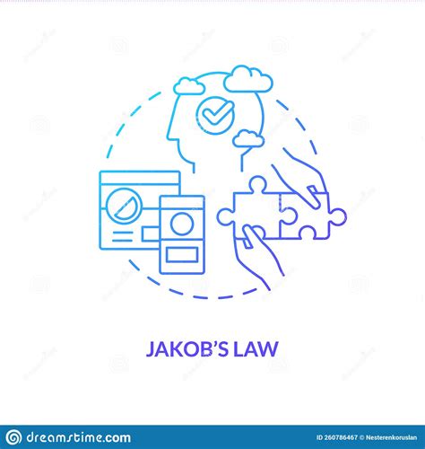 Jakob Nielsen Law Blue Gradient Concept Icon Stock Vector Illustration Of Line Graphic 260786467