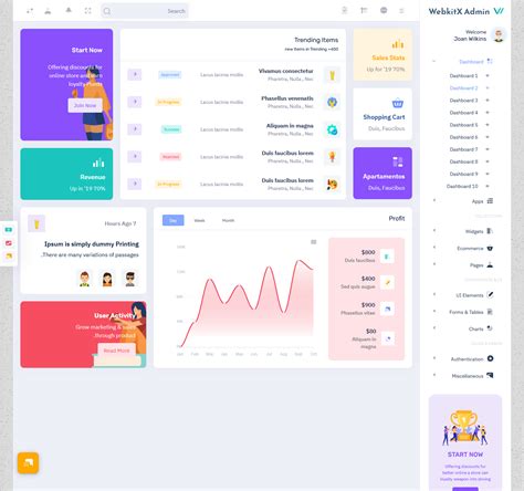 Very Unique Style Boxed Light Bootstrap 5 Admin Dashboard Of Webkitx