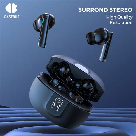 WIRELESS BLUETOOTH HEADSET Casebus Built In HD Microphone Support Voice Control Intelligent