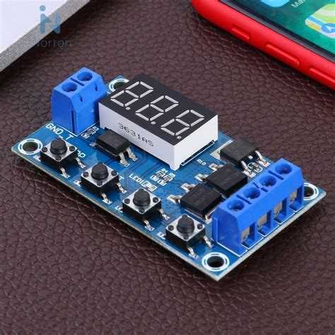 Dc12v 24v Dual Mos Time Delay Trigger Cycle Timer Control Module W