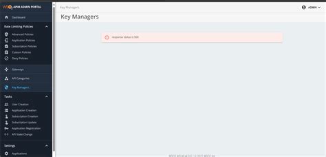 Wso2 Api Manager Throws Error With Key Managers Stack Overflow