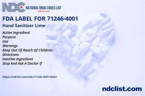 Fda Label For Hand Sanitizer Lime Indications Usage And Precautions