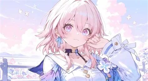 2k三月七壁纸｜崩坏：星穹铁道 夜景水面白衣少女「哲风壁纸」