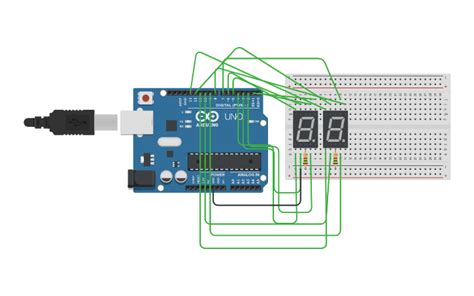 Circuit Design Display De 7 Segmentos 2 Tinkercad