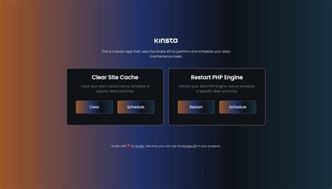 Schedule Your Maintenance Tasks With Kinsta Api