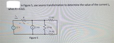 Solved In Figure Use Source Transformation To Determine Chegg