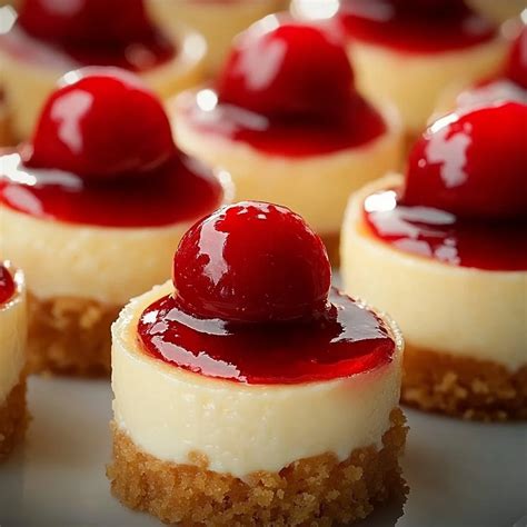 Mini Cherry Cheesecakes