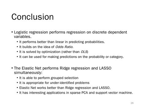 Logistic Regression Elastic Net
