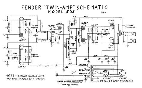Exploring The Fender 5f4 Schematic