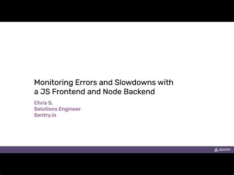 Node Congress Lightning Talk Monitoring Errors And Slowdowns With A Js