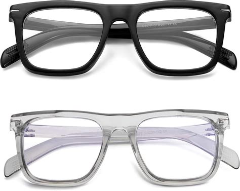 Blue Light Glasses For Men Women Trendy Square Frame Blue Light