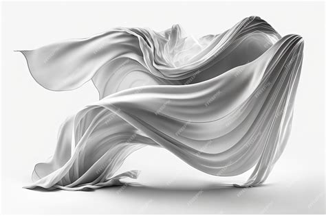 Premium Photo Fabric Cloth Flowing On Wind Textile Wave Flying In