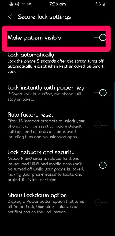 No Longer Able To Hide The Passcode Swipe Pattern Samsung Members