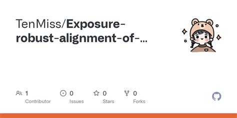 Github Tenmissexposure Robust Alignment Of Differently Exposed Images