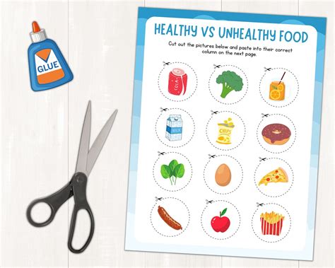 Healthy And Unhealthy Food Sorting Activity Healthy Or Unhealthy Food