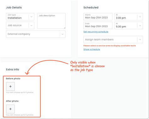 setting up custom fields by job type workiz