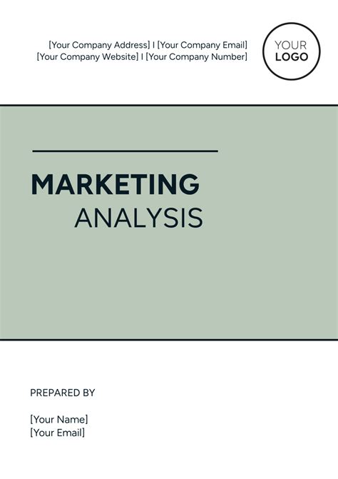 Marketing Analysis Template Edit Online And Download Example