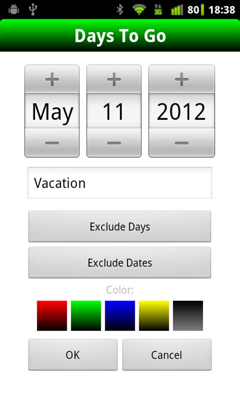 Days To Go Countdown Widget App On Amazon Appstore