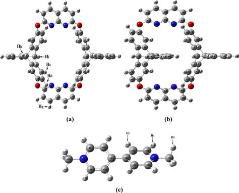 Optimized Structure Of A Tpa Molecule B Tpb Molecule And C Guest