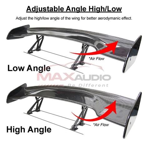 Buy Vortex Gt Style Samurai Universal Gt Spoiler Sedan Car Racing Sport Aerodynamic Downforce