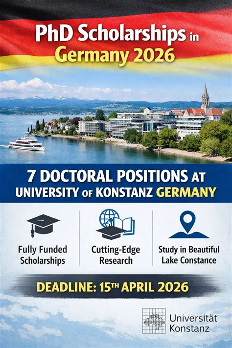 Phd Scholarships In Germany 2026 7 Doctoral Positions At University Of