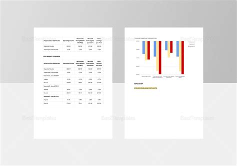 Financial Impact Analysis Template In Word Apple Pages