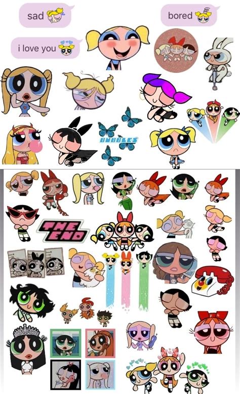 The Powerpuff Girls Animated Stickers Sticker For Line Whatsapp