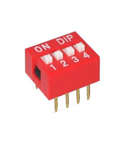 Dip Switch 4 Pines Megatronica